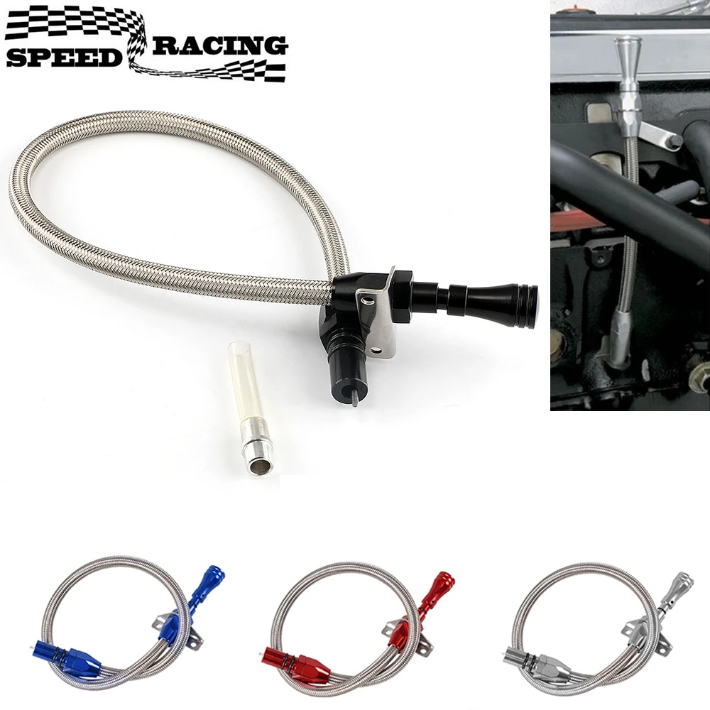 530 mm Flexible Stainless Transmission Dipstick For GM Chevy TH 400 TH ...