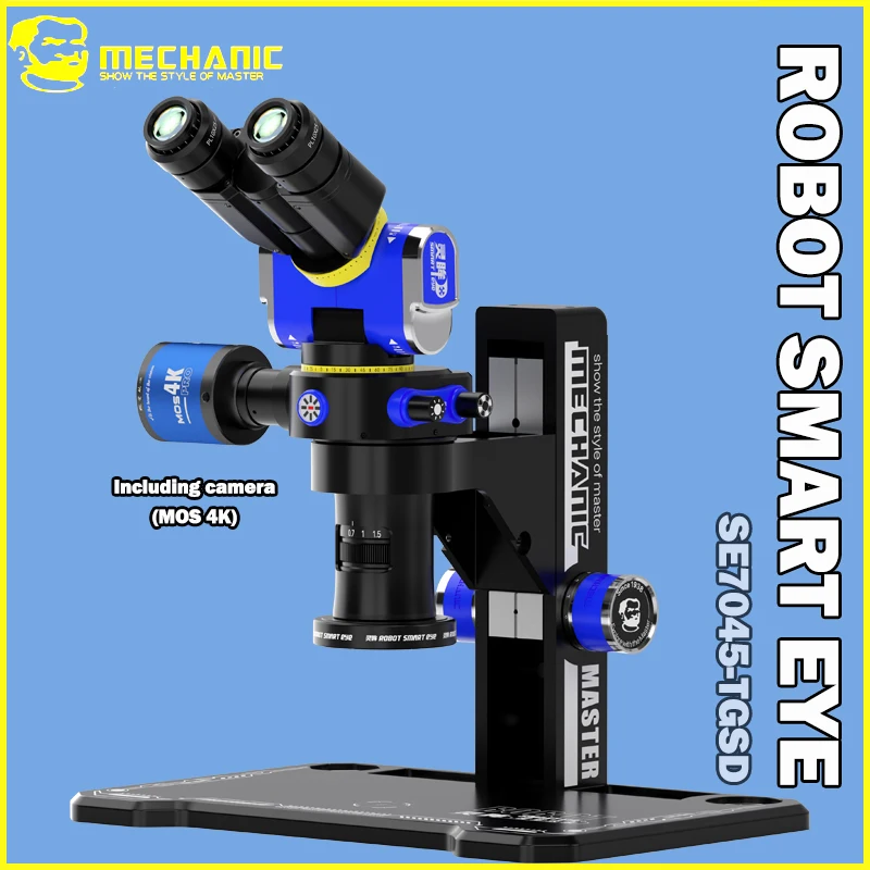 MECHANIC ROBOT SMART EYE Microscope 7X-45X Zoom 45° Rotating Head ...