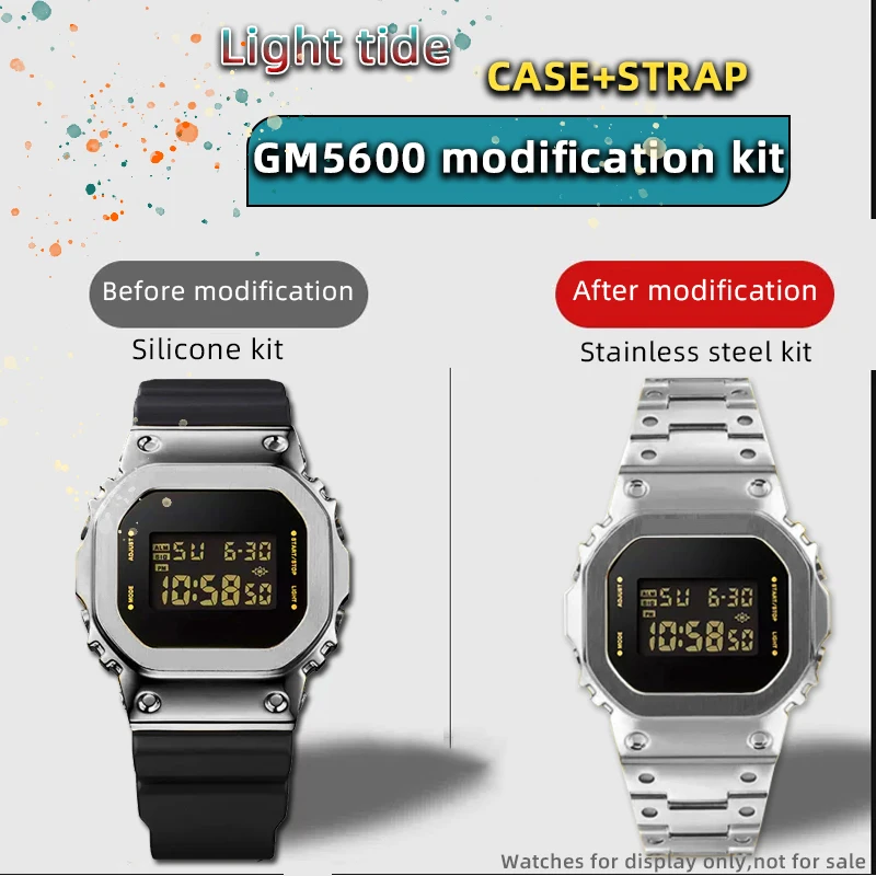 GM5600-metal-case-strap-for-Casio-GM-5600-CASE-G-SHOCK-3229-gm5600 ...