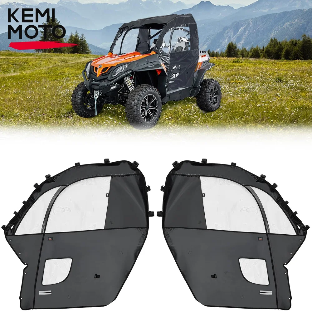 PVC-Zipper-Soft-Side-Door-Water-Resistant-Cab-Enclosure-Upper-Doors ...