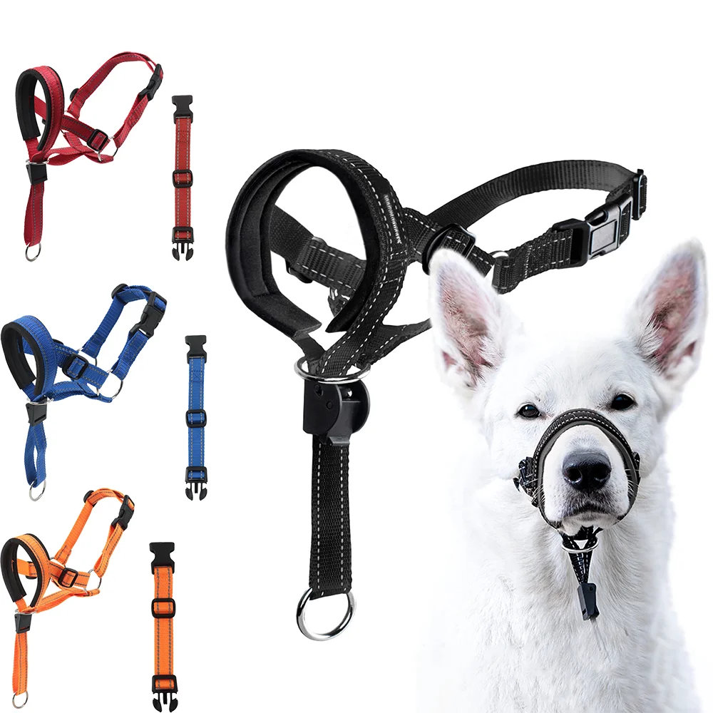 Quick-release-Dog-Muzzle-for-Dog-Head-Halter-Muzzle-with-Safety-Strap ...