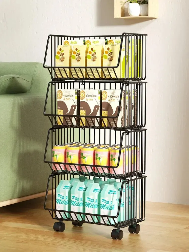 Floor-standing-Vegetable-Cart-Kitchen-Storage-Rack-Spice-Rack-Living ...