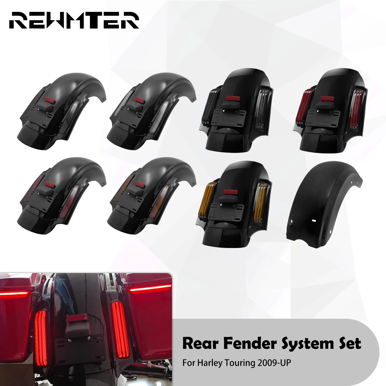 Motorcycle-Rear-Fender-System-LED-Fascia-Light-For-Harley-Touring ...