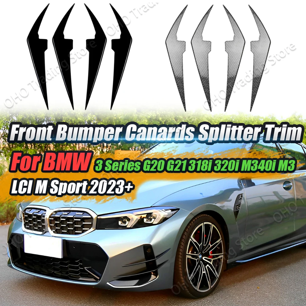 Front-Bumper-Canard-For-BMW-3-Series-G20-G21-320i-325i-330i-M340i-M ...