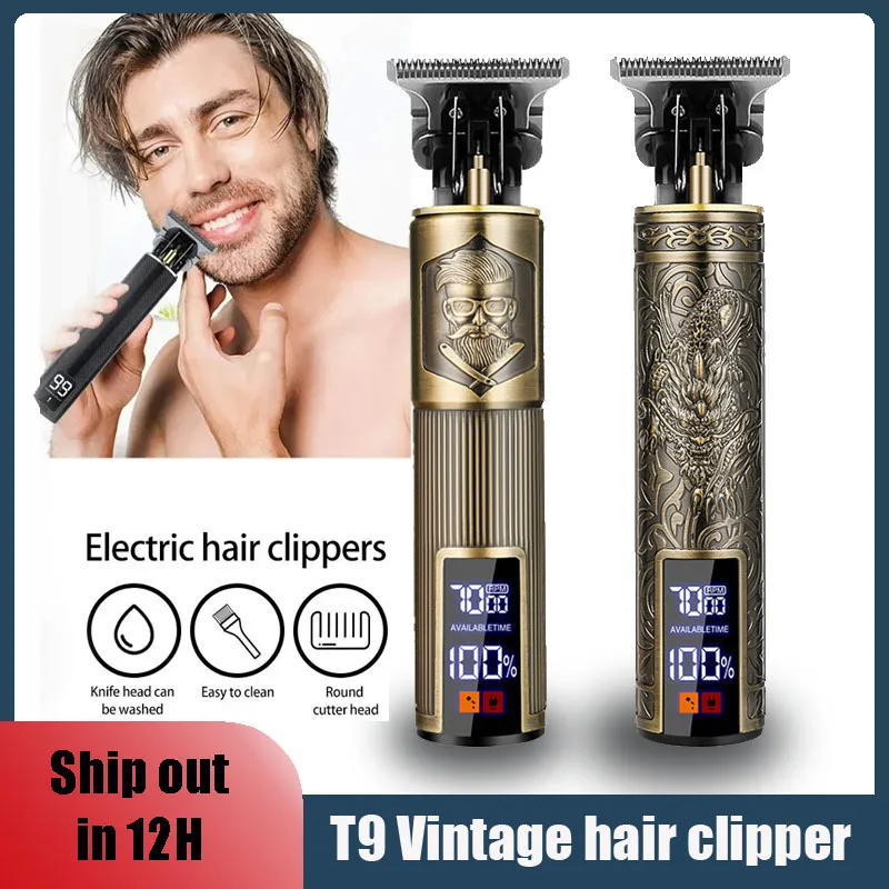 Vintage-Body-Hair-Clipper-Electric-Hair-Shaving-for-Men-T9-Cordless ...