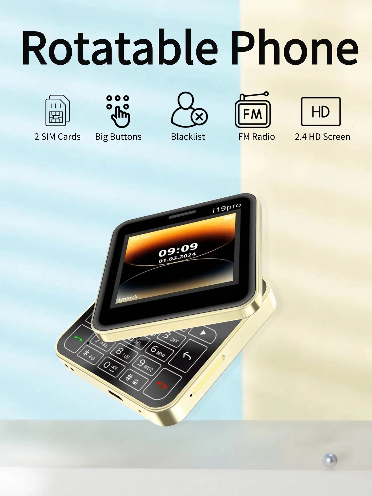 New-Rotatable-Cute-Mini-Slider-Mobile-Phone-Push-Button-Dual-SIM-Two ...