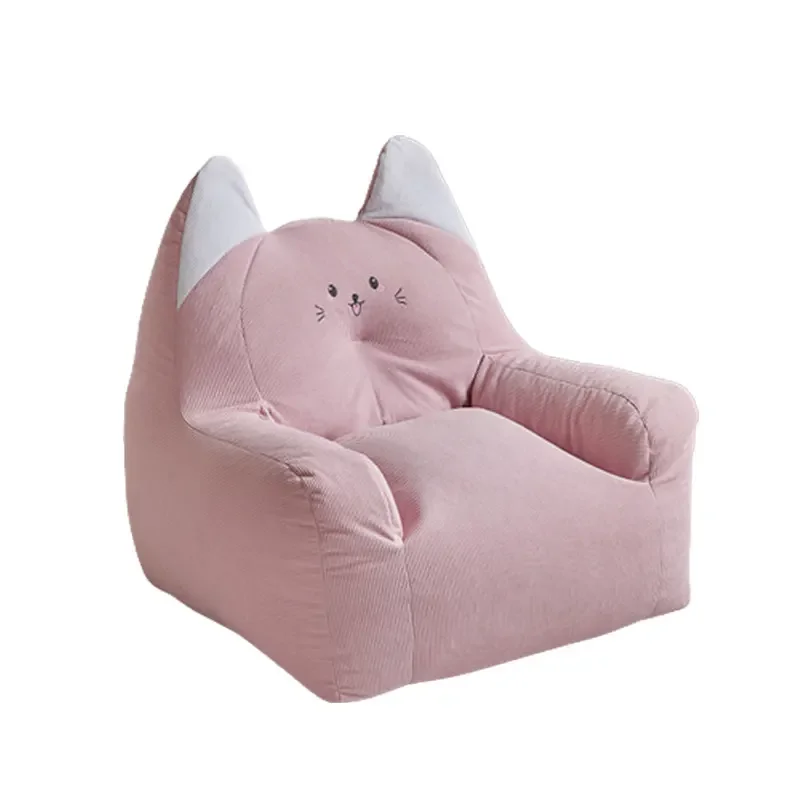 Cute Small Sofa Chair Kids Sofa Baby Reading Lazy Dwarf Cotton Linen ...