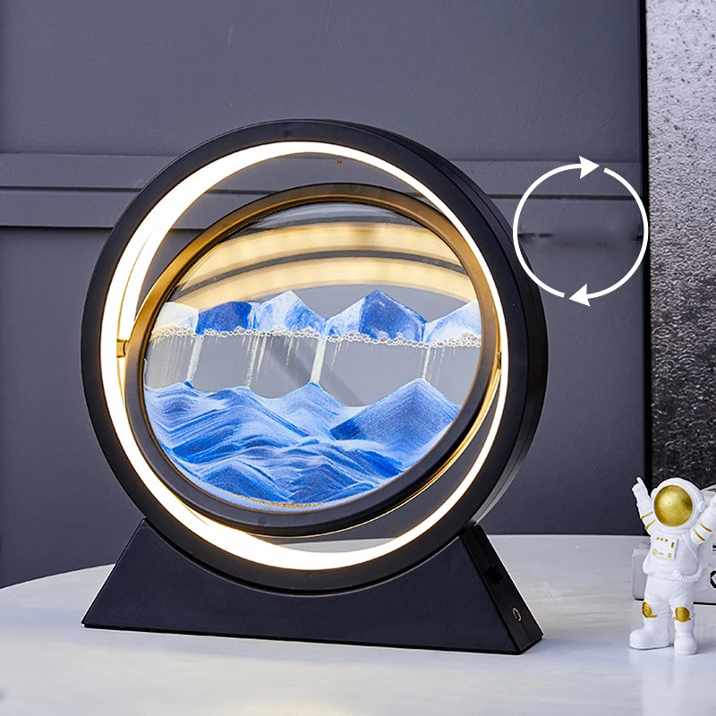 3D-Quicksand-Table-Lamp-Sandscape-Moving-Sand-Art-LED-Hourglass-Night ...