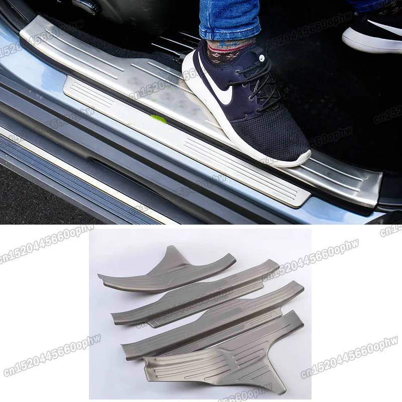Stainless Steel Car Door Threshold Protection Trims For Subaru Outback ...