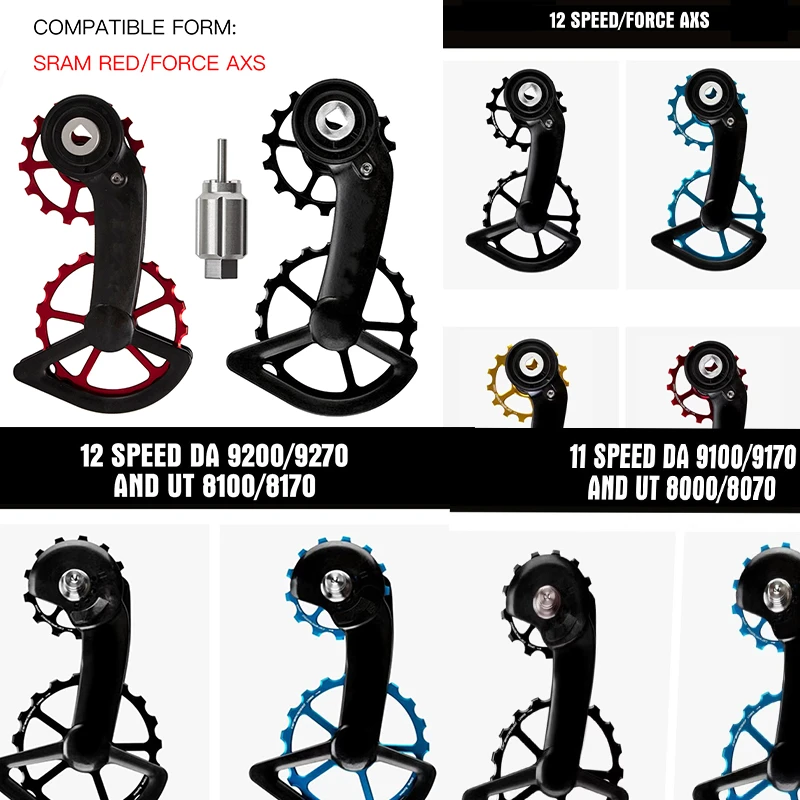 Road bike CS carbon fiber ceramics bearing Guide wheel Rear pulley for ...