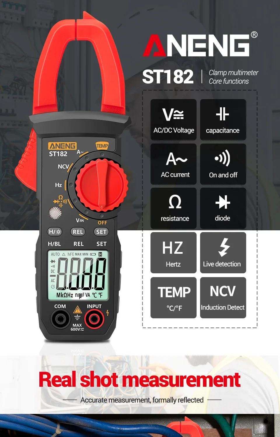 ANENG ST182 Pro Digital Clamp Multimeter Meter | 4evatech Store