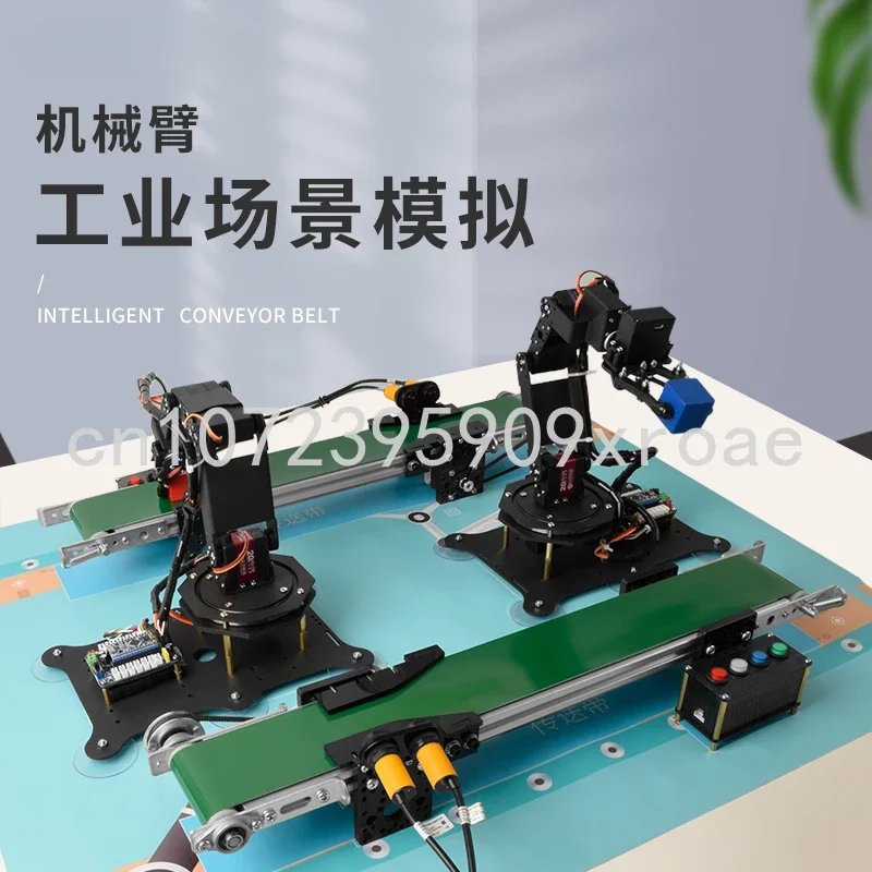 Open-Source-Six-Degrees-of-Freedom-Robot-Arm-Pipelining-Conveyor-Belt-Industrial-Scene ...