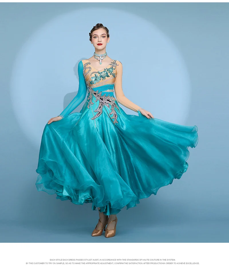 Standard Ballsaal Tanz kleid Frauen neues Design Bühnentanz Kostüm moderne Tango Walzer Ballsaal ...