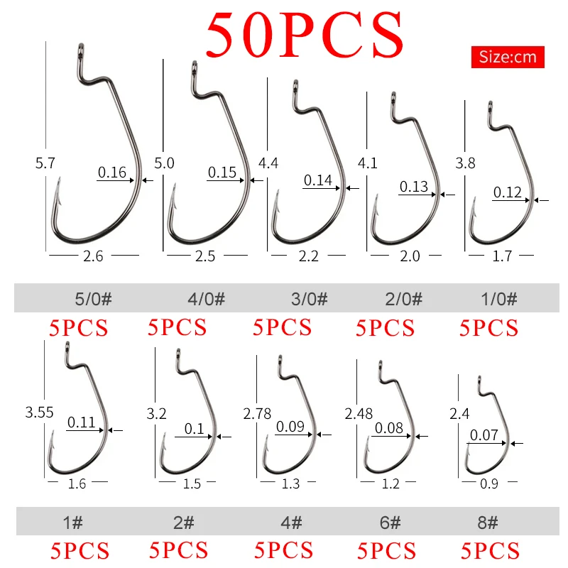 50pcs-lot-Fishing-Soft-Worm-Hooks-High-Carbon-Steel-Wide-Super-Lock ...