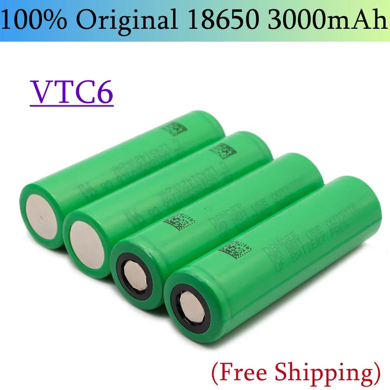 VTC6-3-7V-3000mAh-rechargeable-Li-ion-battery-18650-for-Sony ...