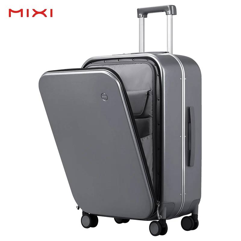Mixi Patent Design Aluminum Frame Suitcase Carry On Rolling Luggage ...