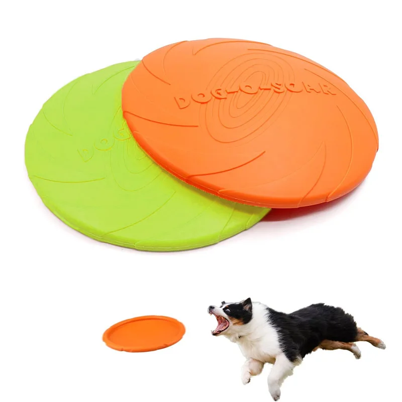 Pack dog frisbee, durable pet interactive toy rubber, suitable for ...