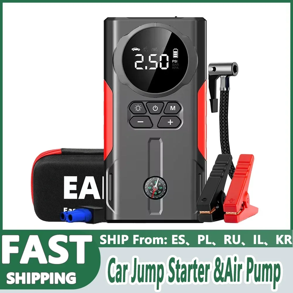 Portable-Jump-Starter-with-Air-Compressor-1800A-PowerBank-Tire-Inflator ...