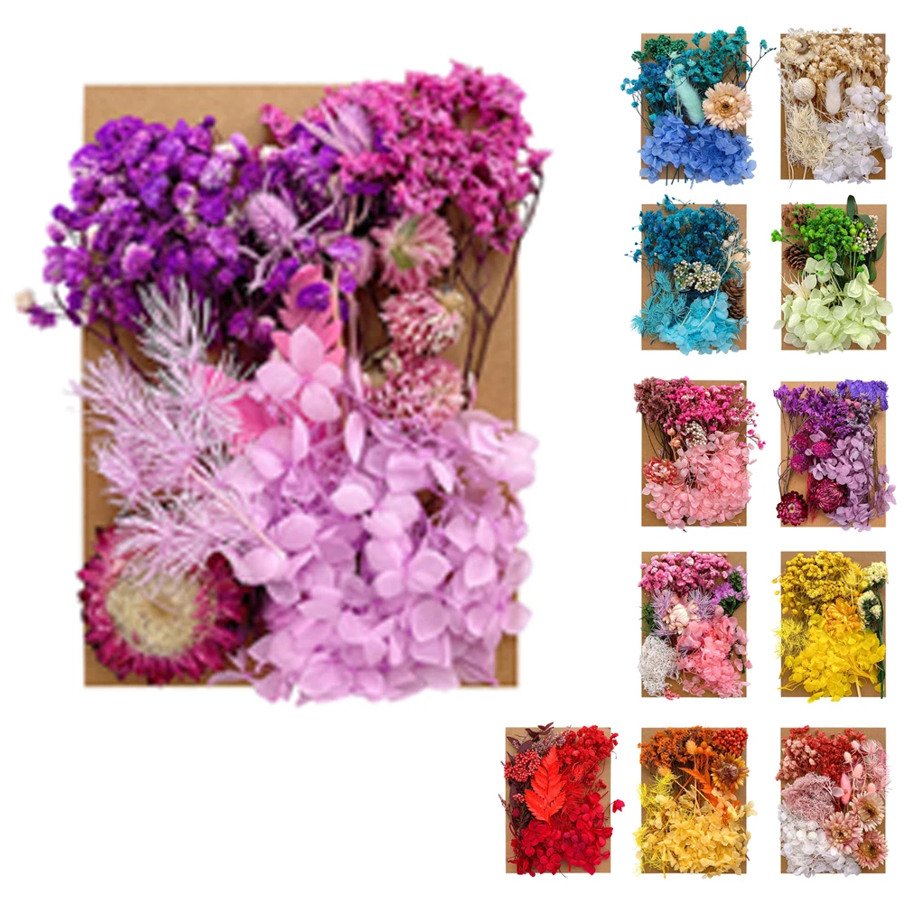 Mezcla-de-flores-secas-de-colores-m-ltiples-para-Resina-moldes-de-joyer ...