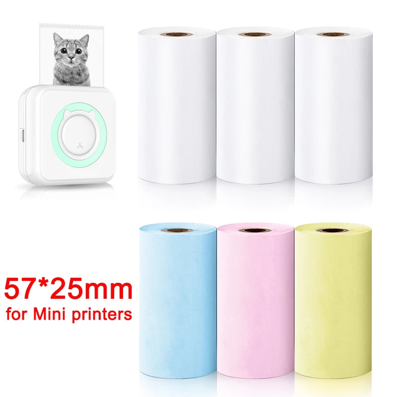 57-25mm-White-Color-Sticker-Label-Thermal-Paper-Rolls-for-Photo-Printer ...