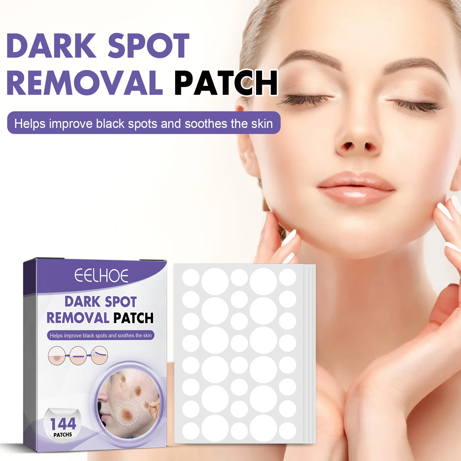 Spot-removing patches - for lightening facial dark spots, chloasma ...