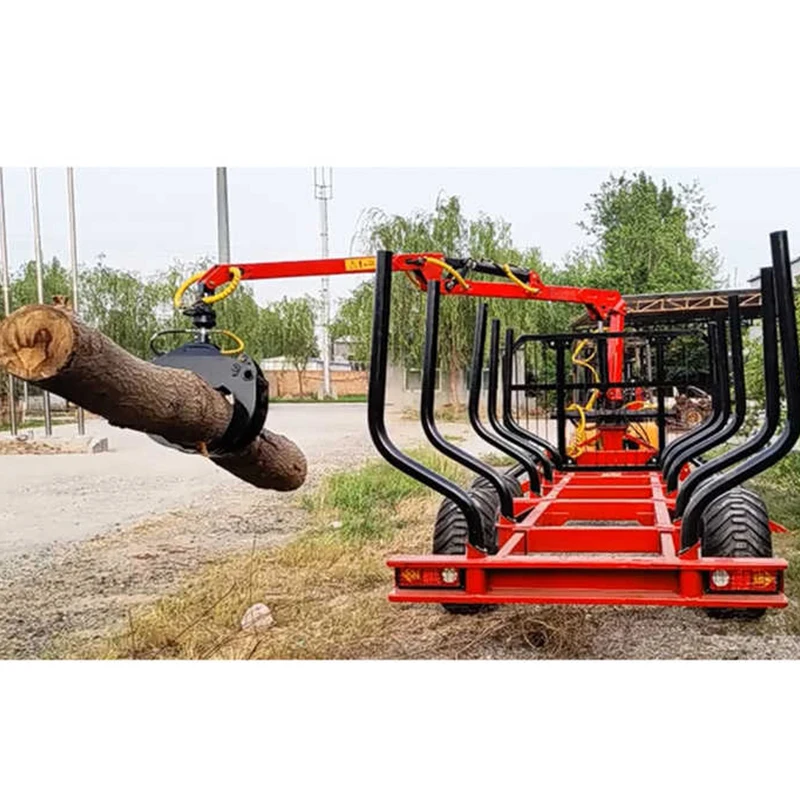 Remolque-de-troncos-de-madera-equipo-forestal-Tractor-agr-cola-remolque ...