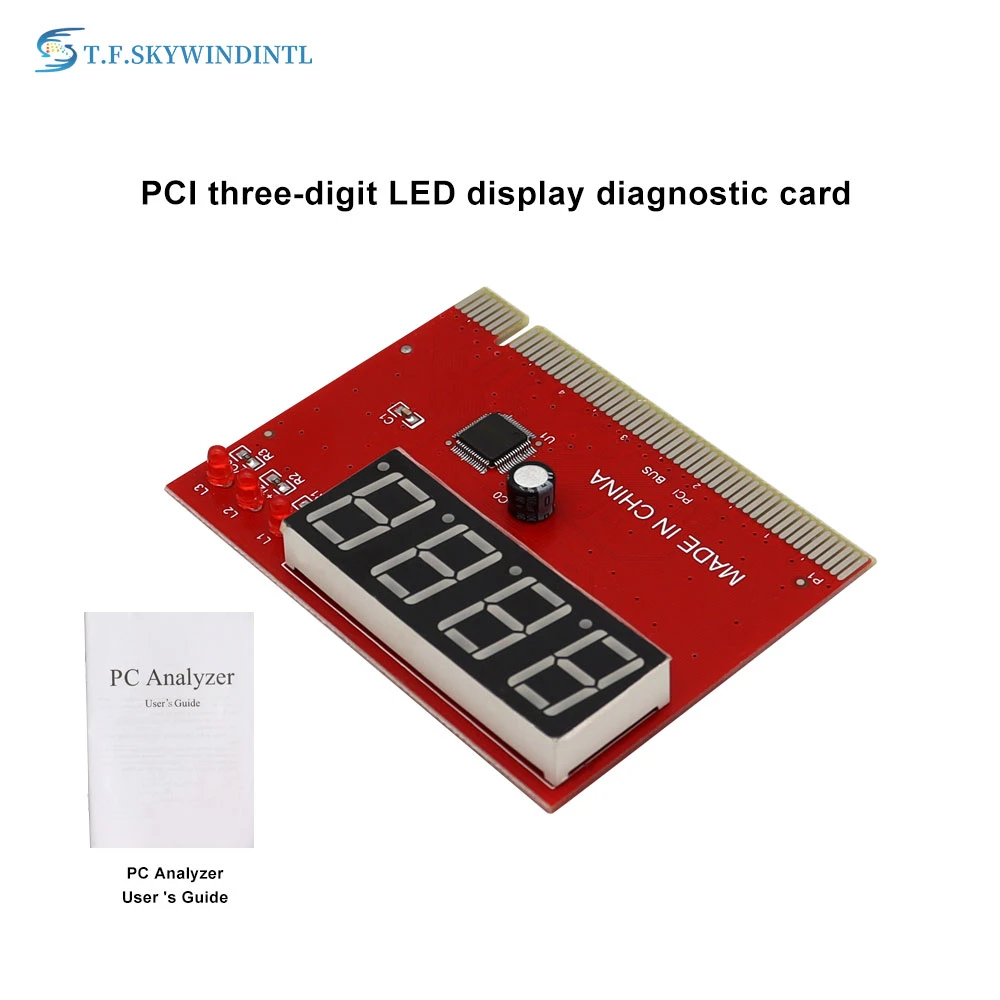 New Computer PCI POST Card Motherboard LED 4 Digit Diagnostic Test PC ...