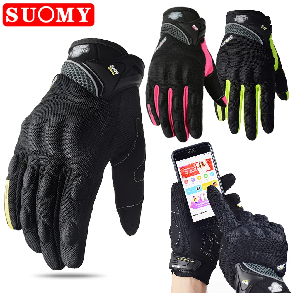 SUOMY-Motorcycle-Riding-Gloves-Men-Touch-Screen-Breathable-Wear ...
