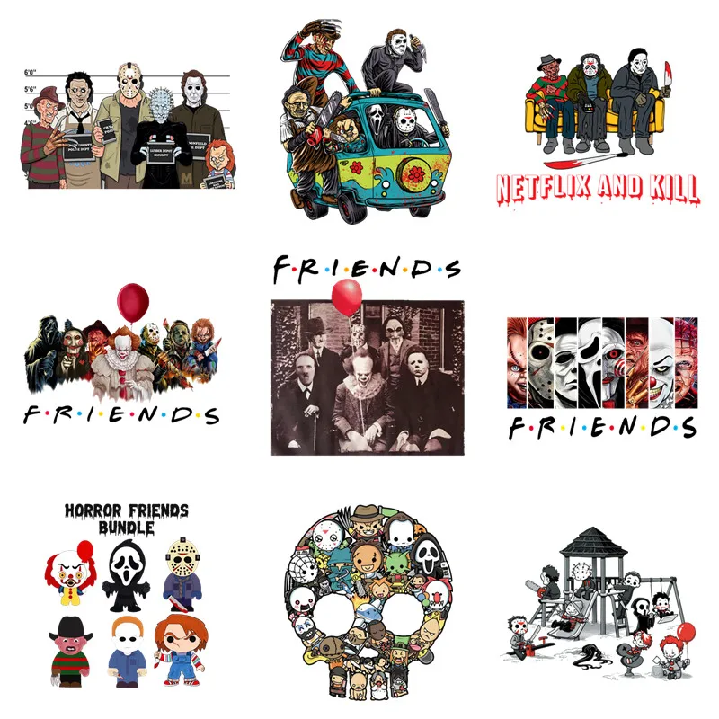 Horror Movie Killer Jason Michael Myers Patches for Clothes Heat ...