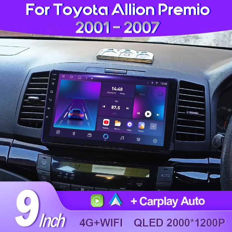 QSZN-For-Toyota-Allion-Premio-T240-2001-2007-Android-13-Car-Radio-Multimedia-Video-Player ...