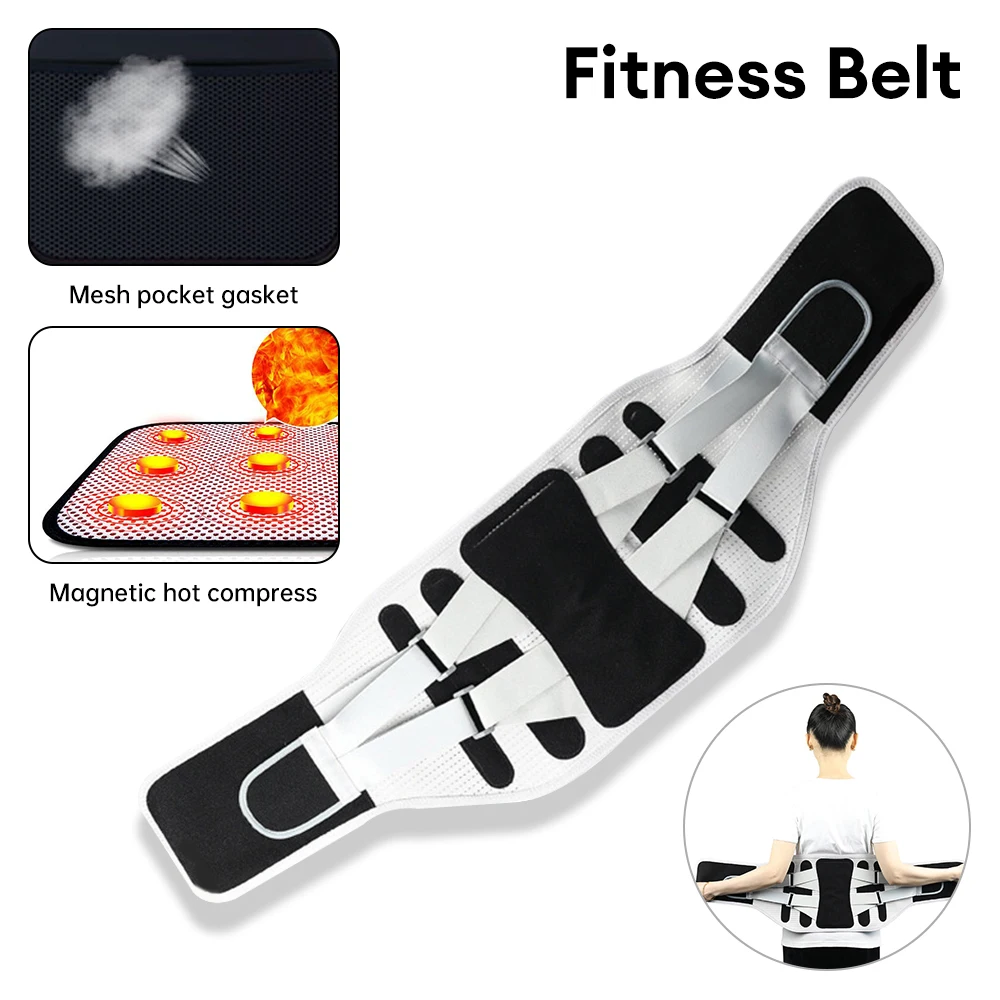 Self-heating-Lumbar-Support-Belt-Magnets-Therapy-Waistband-Breathable ...