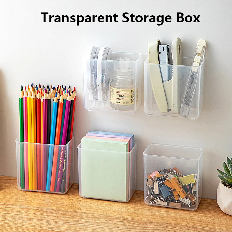 Wall-mounted Storage Box Mirror Cabinet Self-adhesive Small Items ...