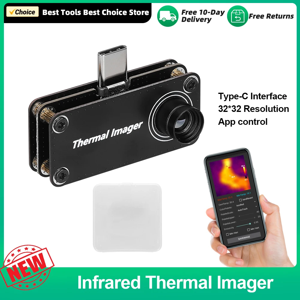 Type-C-Interface-IR-Thermal-Imager-32-32-Resolution-Tempreature ...
