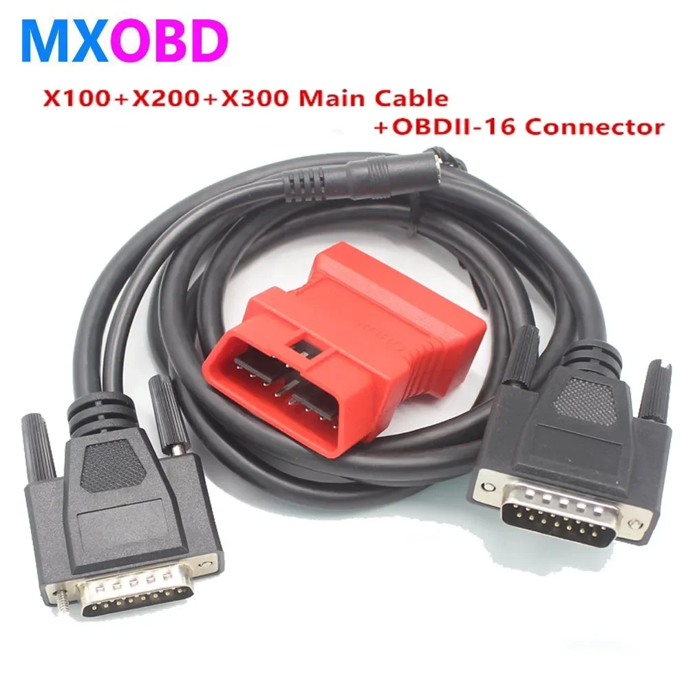 Universal For XTOOL X100PRO X200 X300 Main Cable and OBD2 OBDII 16Pin ...