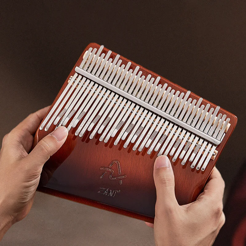 34-Keys-Kalimba-Thumb-Piano-Veneer-Beech-Wood-34-Key-Kalimba-Finger ...