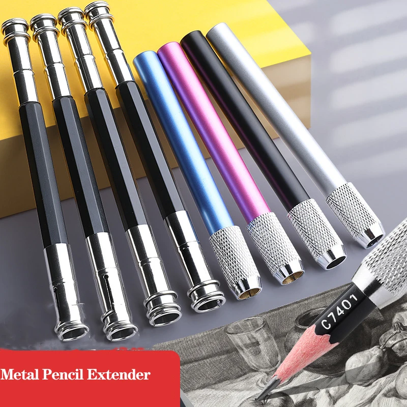 1Pc-Adjustable-Metal-Pencil-Extender-Holder-Sketch-School-Staionery ...
