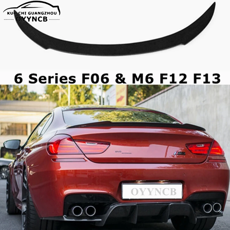 For BMW 6 Series F06 & M6 F12 F13 Carbon Fiber Rear Trunk Spoiler Tail ...