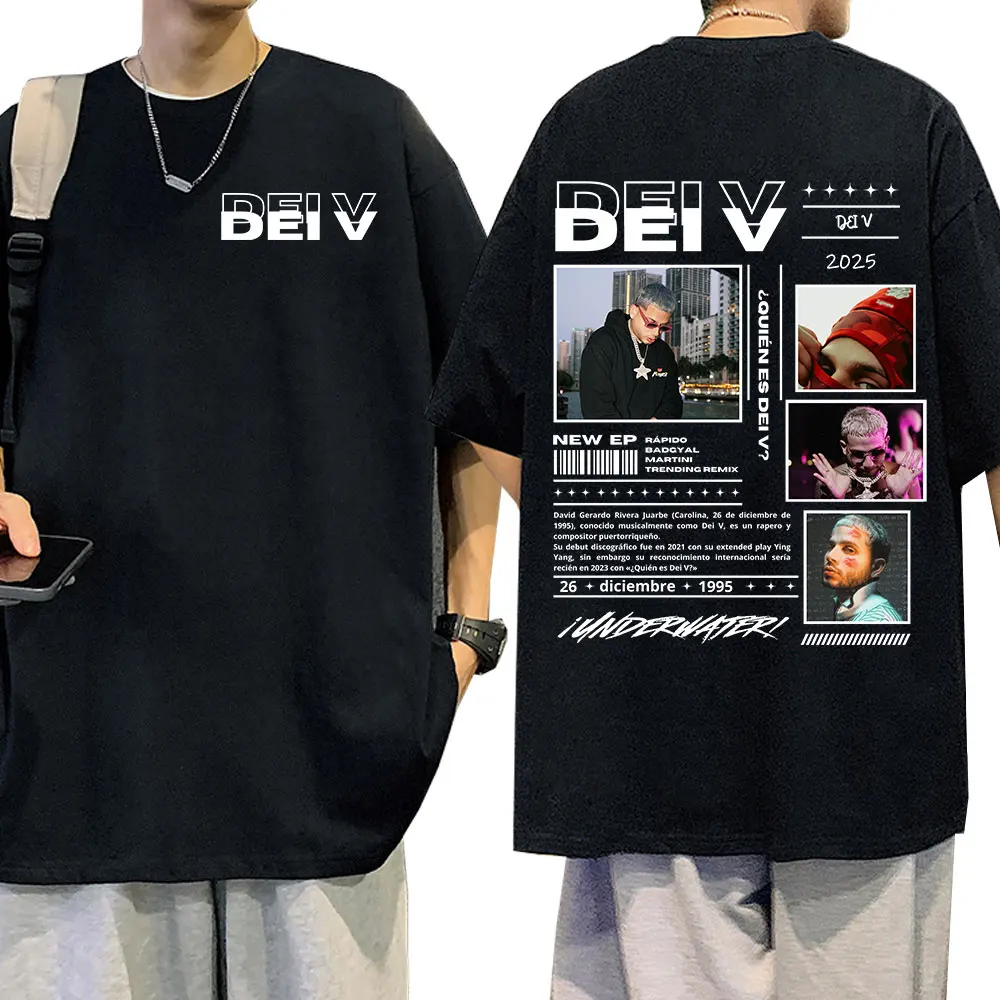 El rapero Dei V Quien Es Dei V? Tour 2025 camisetas hombres mujeres ...