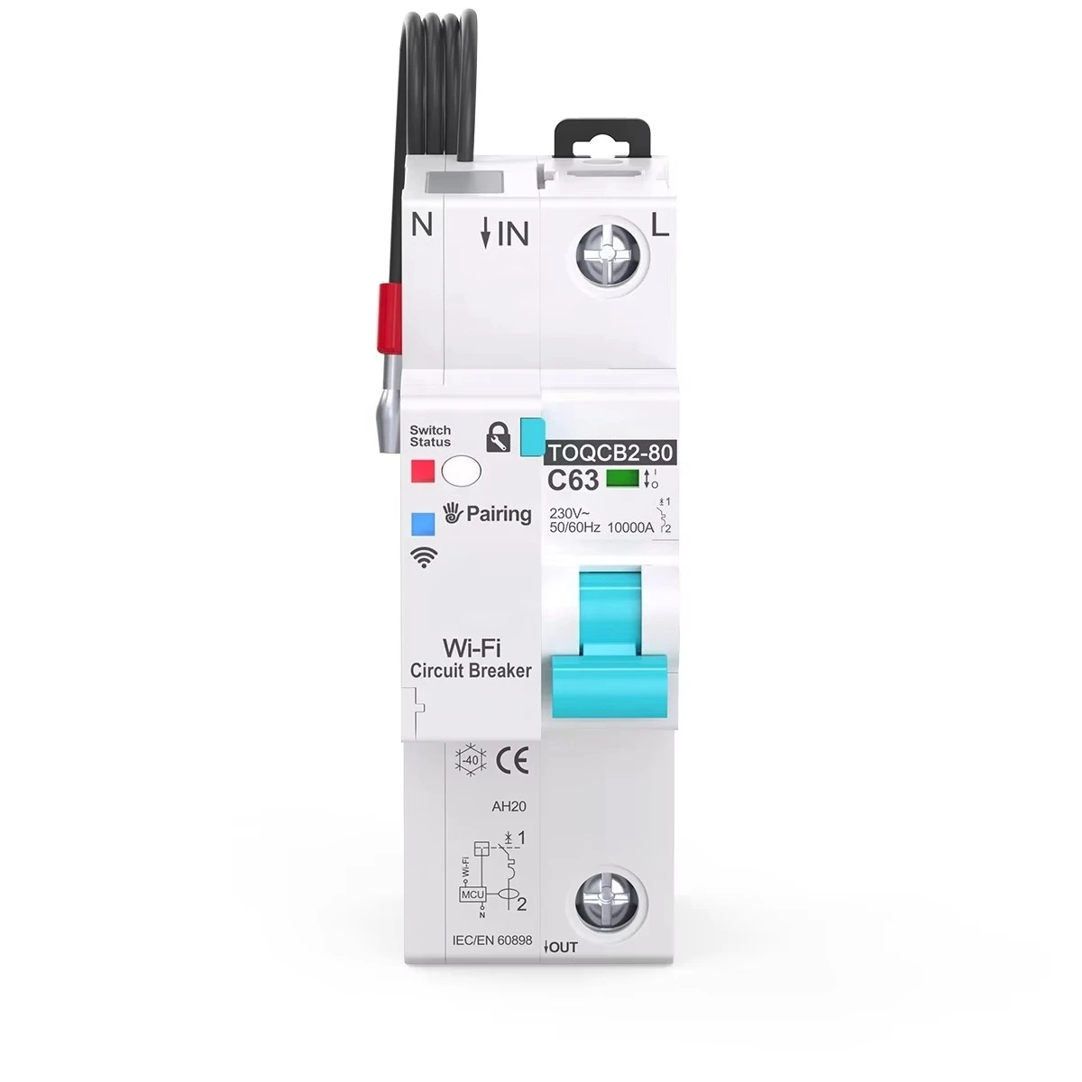 MCB 1P WIFI Circuit Breaker Metering Smart Life Timer Remote Control ...