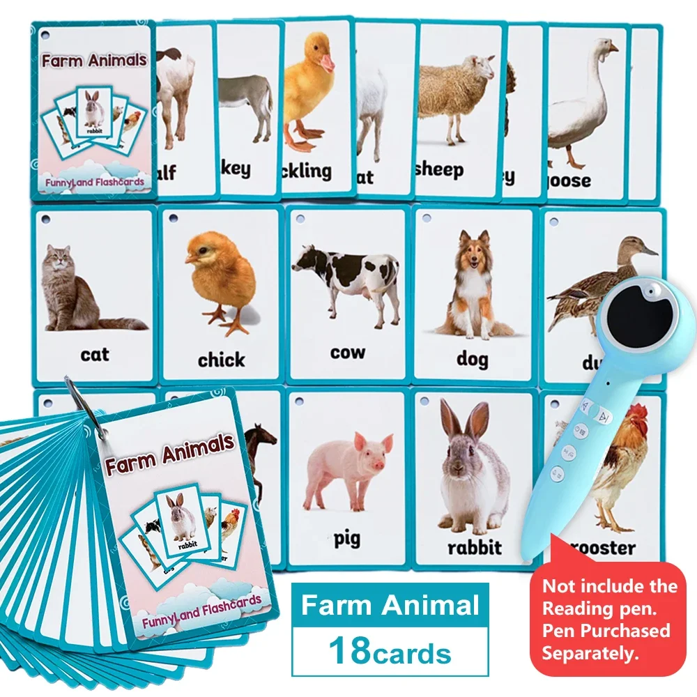 Kids-Montessori-Learning-English-Words-Card-Pocket-Flash-Cards-Early ...