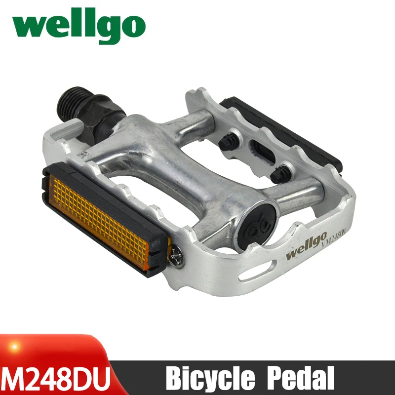 Wellgo-M248DU-Aluminum-Alloy-Ultralight-Bearing-MTB-Road-Bike-Black ...