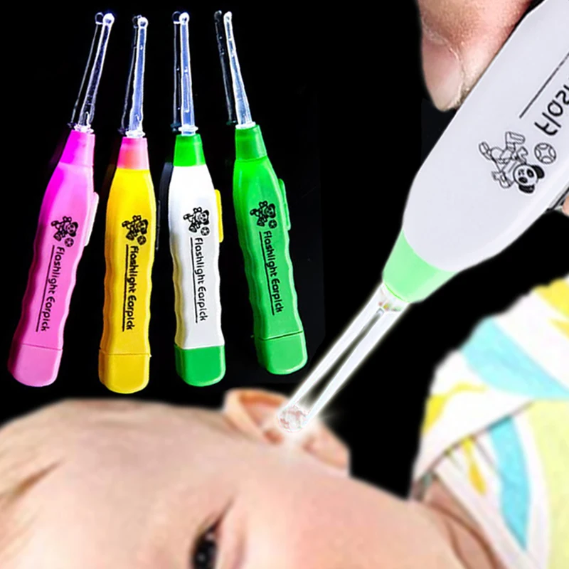 LED FlashLight Baby Ear Cleaner Child Cleaning Ear Curette Kids ...