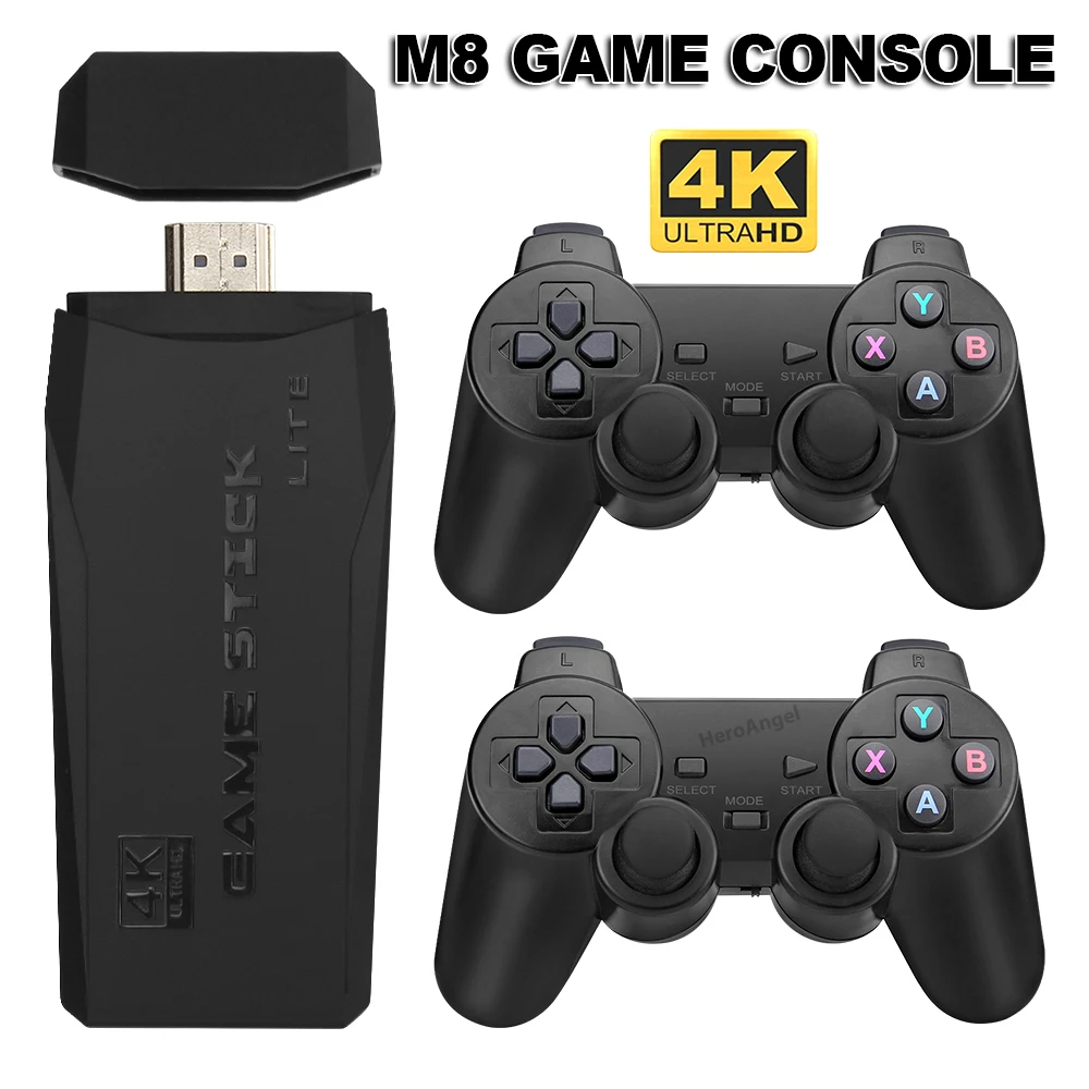 M8-Classic-Portable-Video-Game-Console-2-4G-Wireless-Controller-4K-GameStick-64GB-10000-Games ...