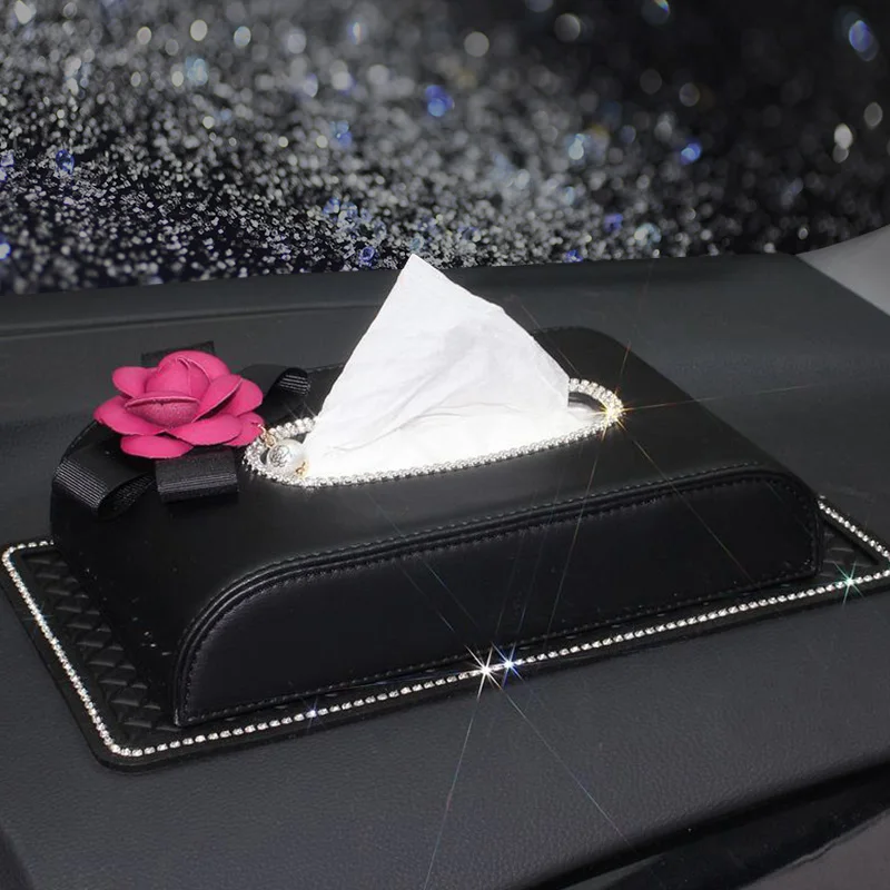 Camellia-Car-Tissue-Box-Auto-Tissue-Bag-Hanging-Holder-Case-Napkin-Car ...