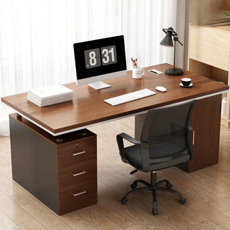 Desktop-Workbench-Office-Desks-Computer-Staff-Combination-Simplicity ...