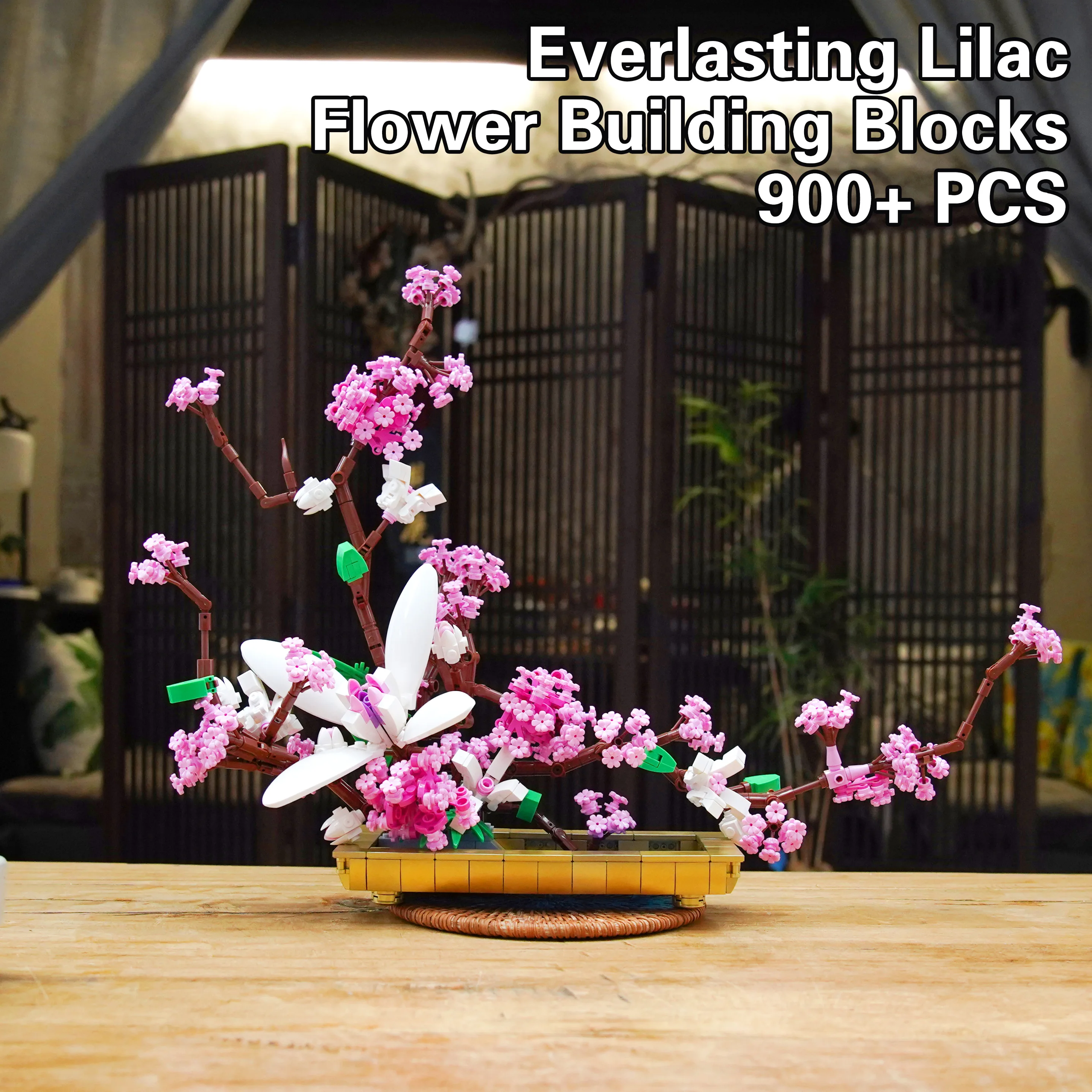 Lilic-Flower-Model-Building-Blocks-Set-3D-Bouquet-Plants-Bricks-Kits ...