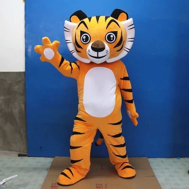 Tiger Head Mascot Costume