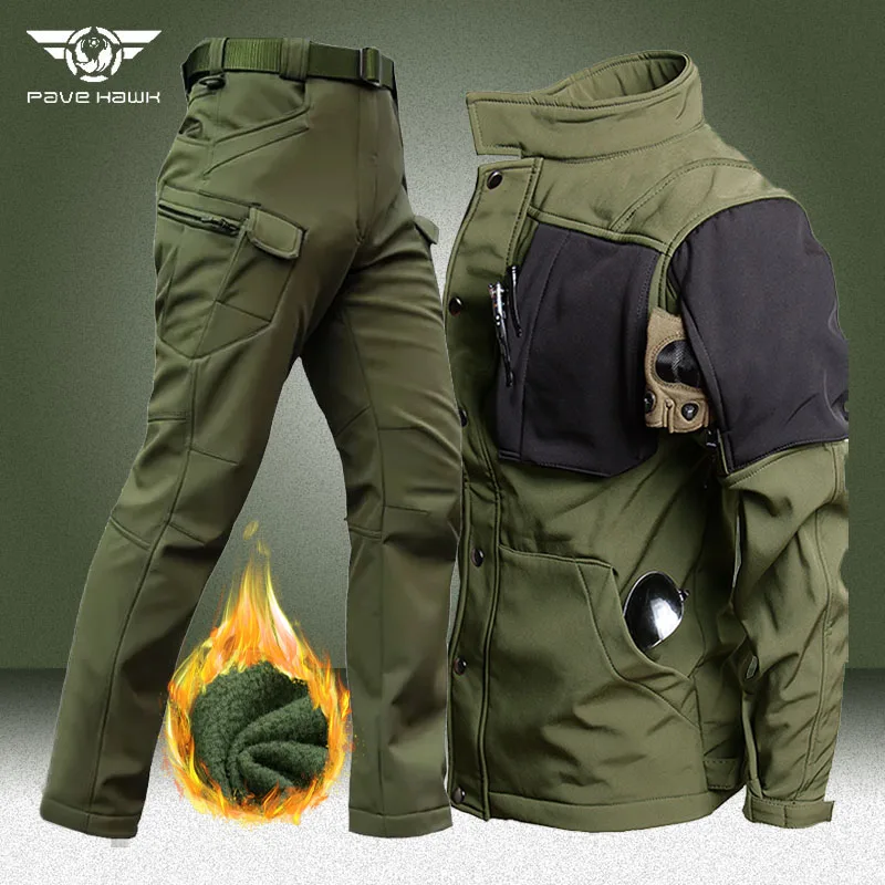 Waterproof-Tactical-Sets-Men-Winter-Soft-Shell-Combat-Jackets-Army ...