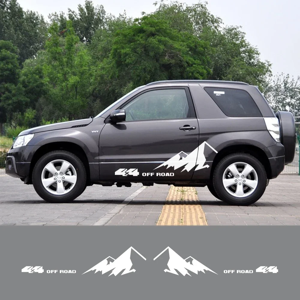 4PCS-Car-Door-Body-Decals-Stickers-For-Suzuki-Grand-Vitara-AT-MT-4X4 ...