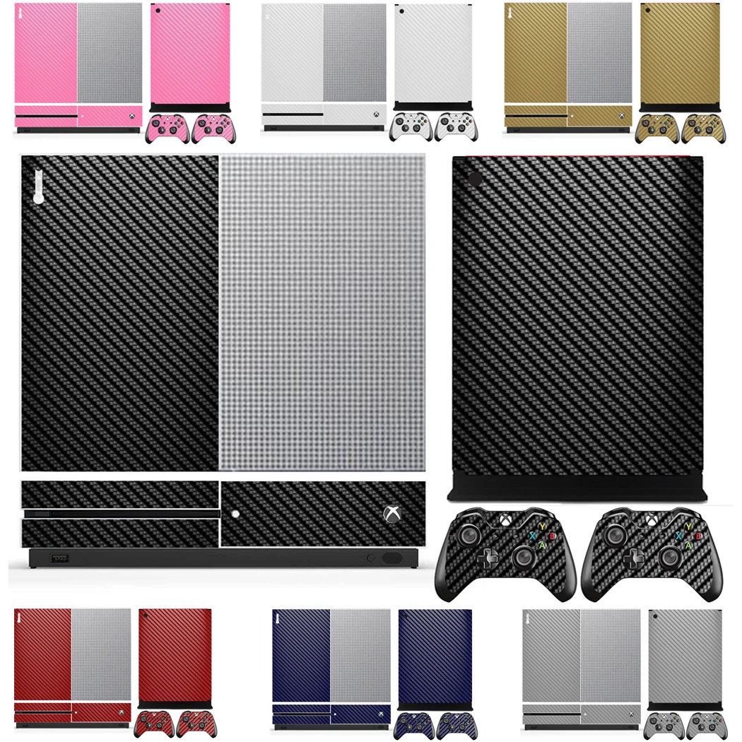7 Colours Carbon Fiber Vinyl Skin Sticker Protector for Microsoft Xbox ...